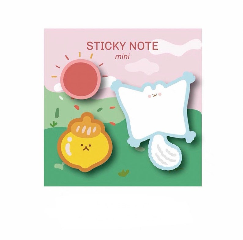 Sticky Notes Cute Cartoon Stickers | Etsy