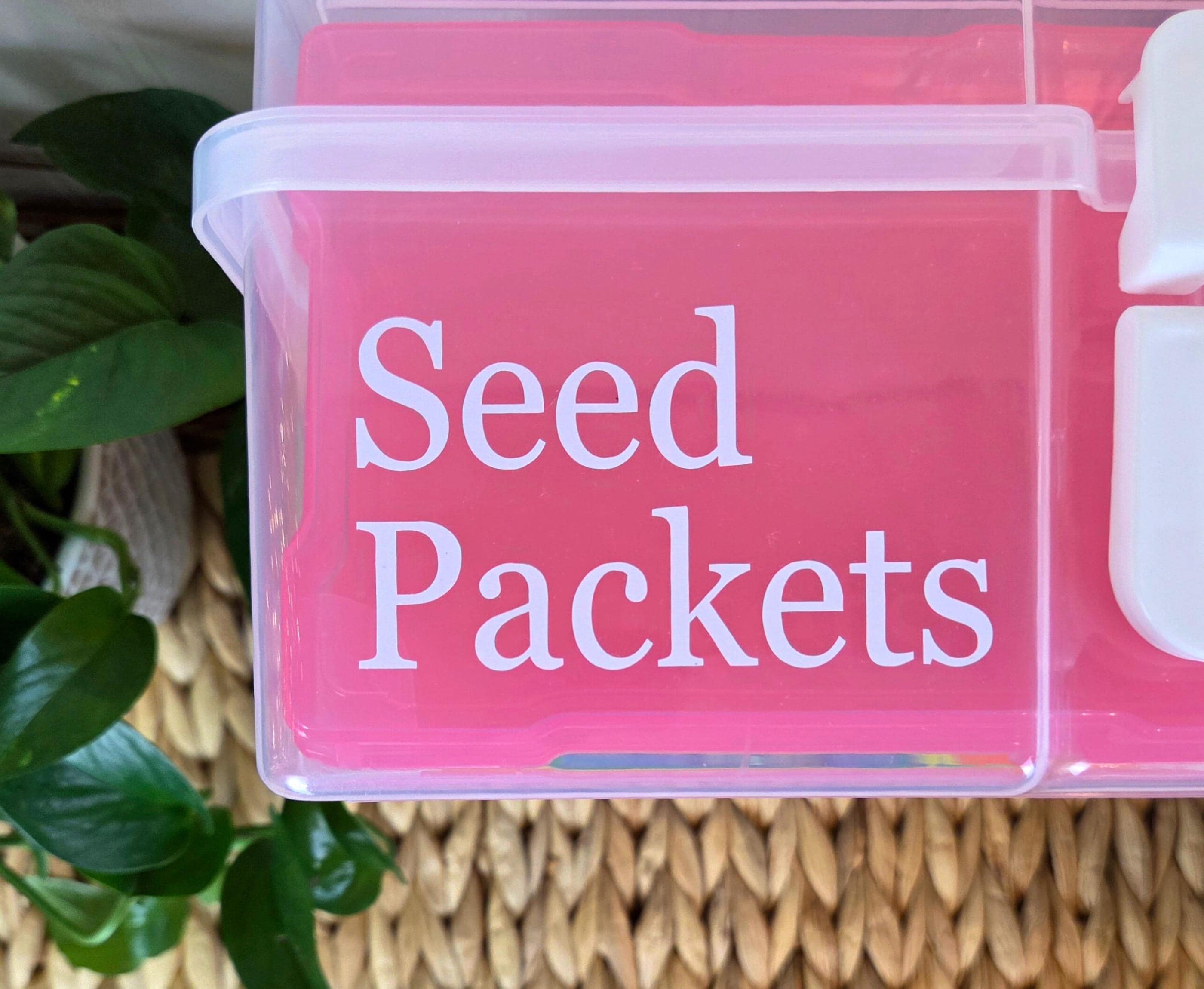 Custom Seed Packet Storage Organizer Case With 80 Garden Labels, Garden ...