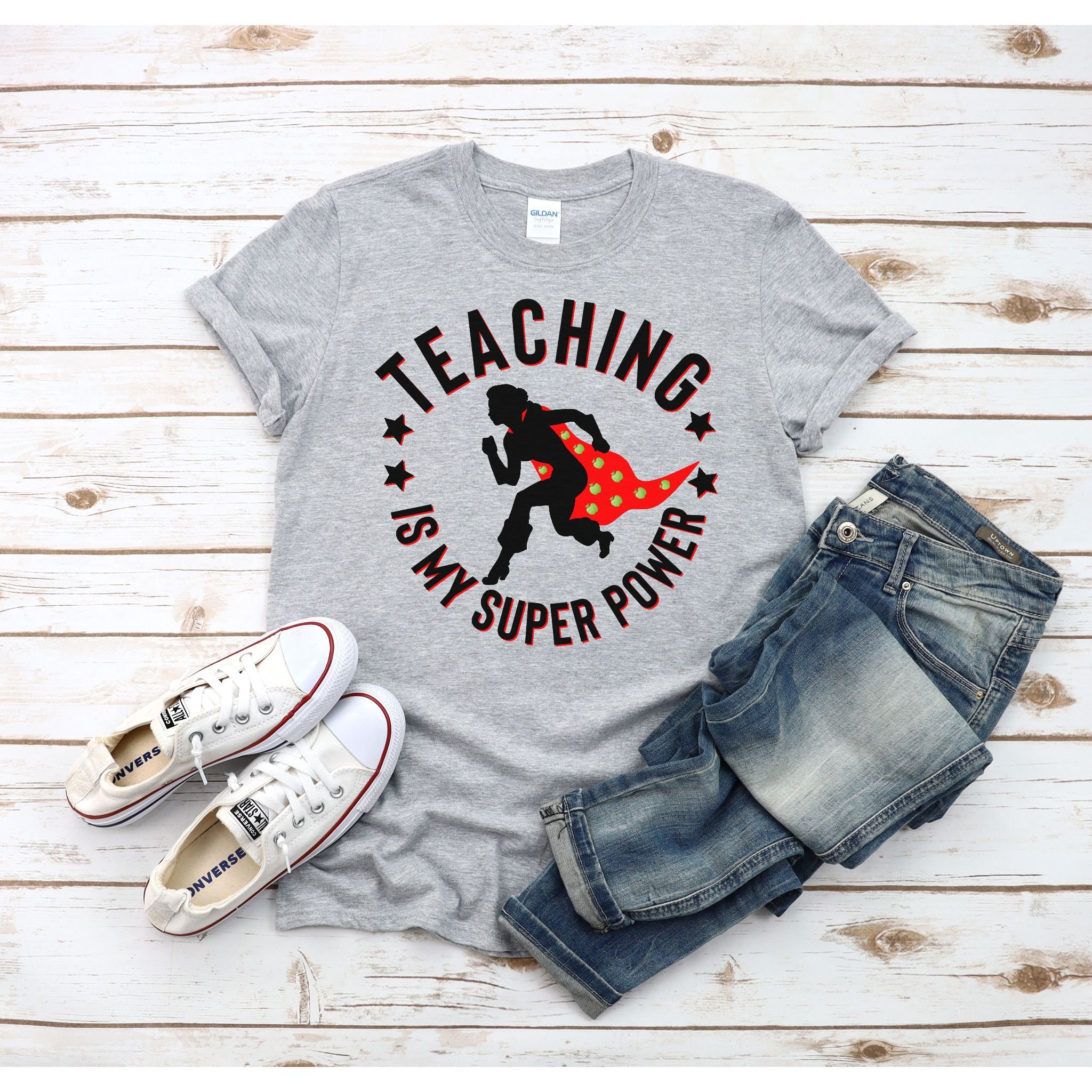 Teaching is My Superpower Shirt, Gift for Teacher, Teacher Shirt ...