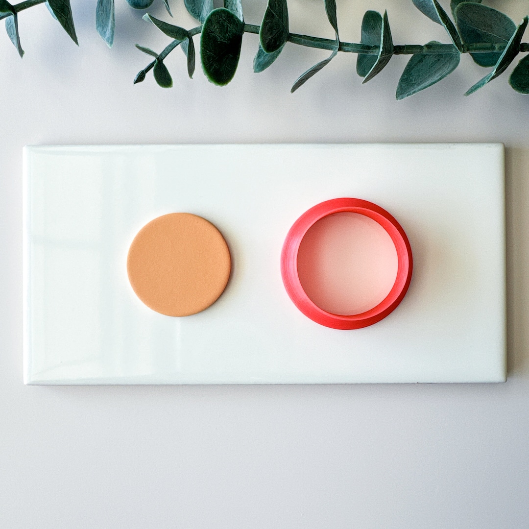 Circle Polymer Clay Cutter / 0.025mm Sharp Cutting Edge / Round Polymer ...