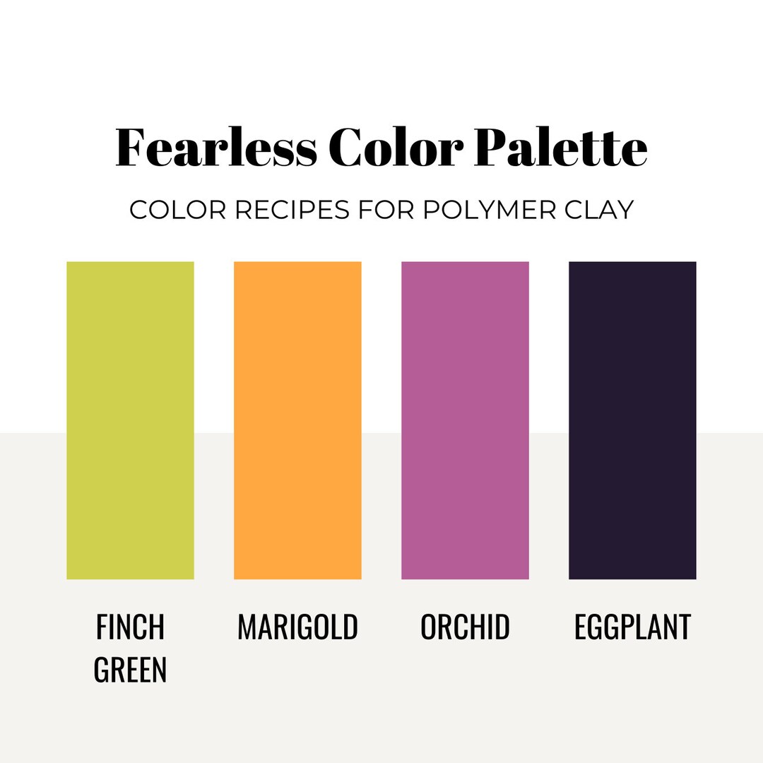Fearless Color Palette Color Mixing Recipes for Premo Polymer Clay ...