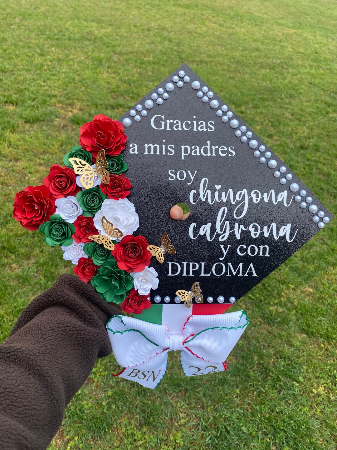 Mexican Cap Topper | Grad Cap | Custom Grad Cap | | Grad Cap Topper ...