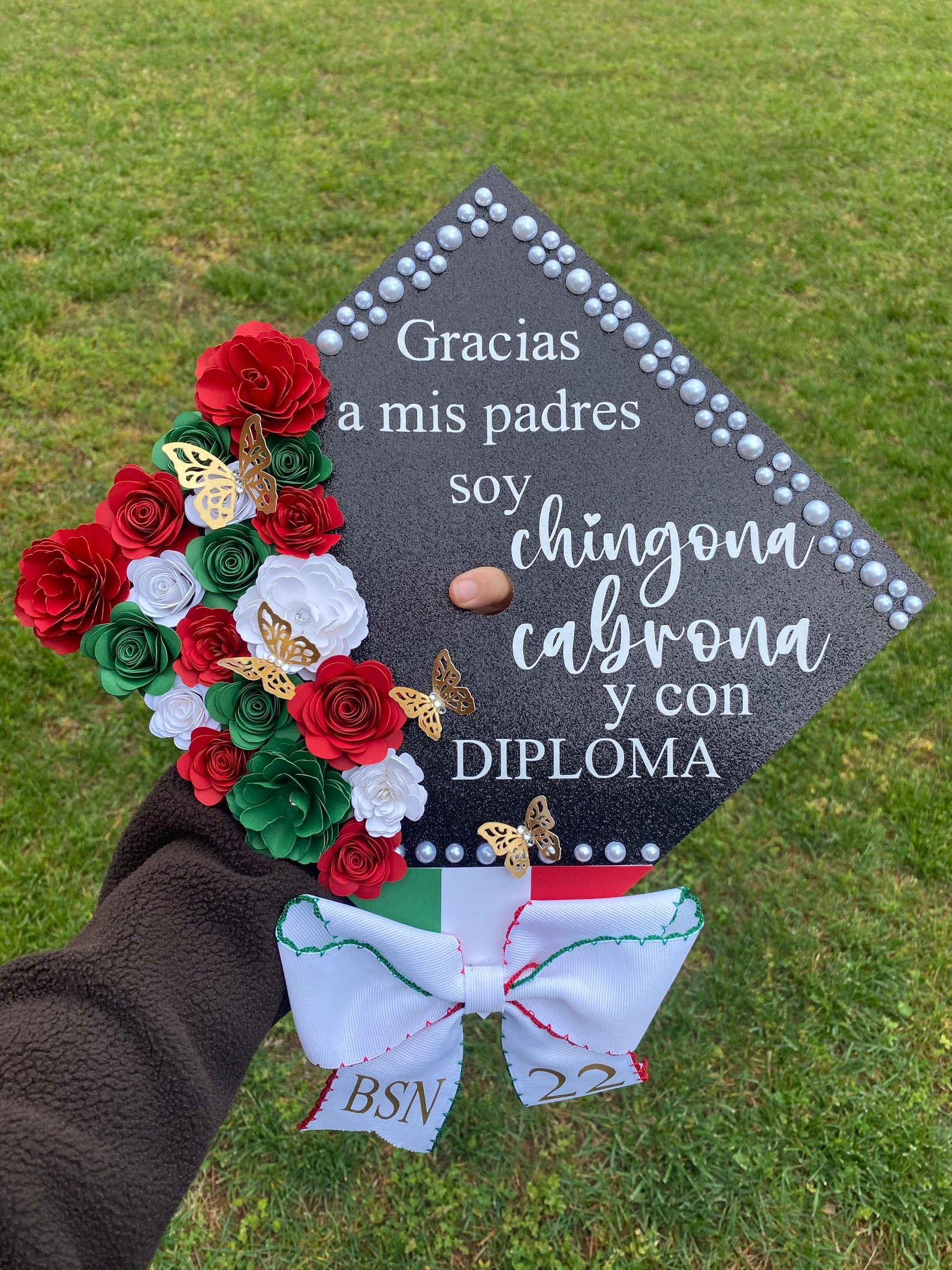 Mexican Cap Topper Grad Cap Custom Grad Cap Grad Cap - Etsy