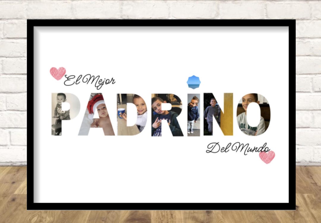 Personalized Padrino Poster, Poster With Photos - Etsy
