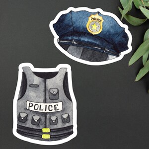 Police Theme Party Sticker Set Cop Theme Gift Stickers Police Car K9 ...