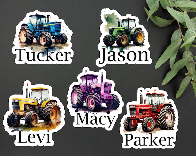 Tractor Decal Vinyl Tractor Decal Personalized Decal Tumbler Decal ...