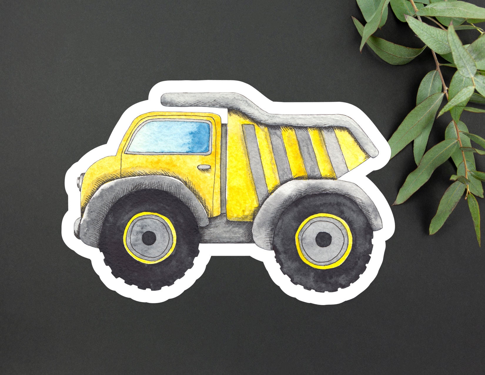 Construction Theme Sticker Set Construction Party Sticker - Etsy