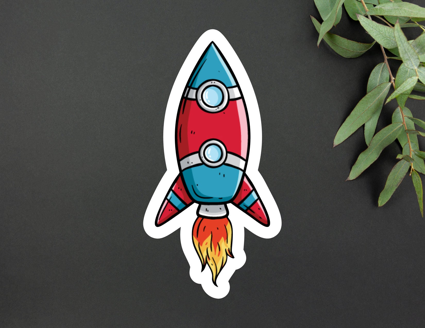 Cute Rocket Space Vinyl Sticker Set Rocket Space Theme - Etsy