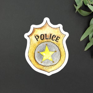 Police Theme Party Sticker Set Cop Theme Gift Stickers Police Car K9 ...