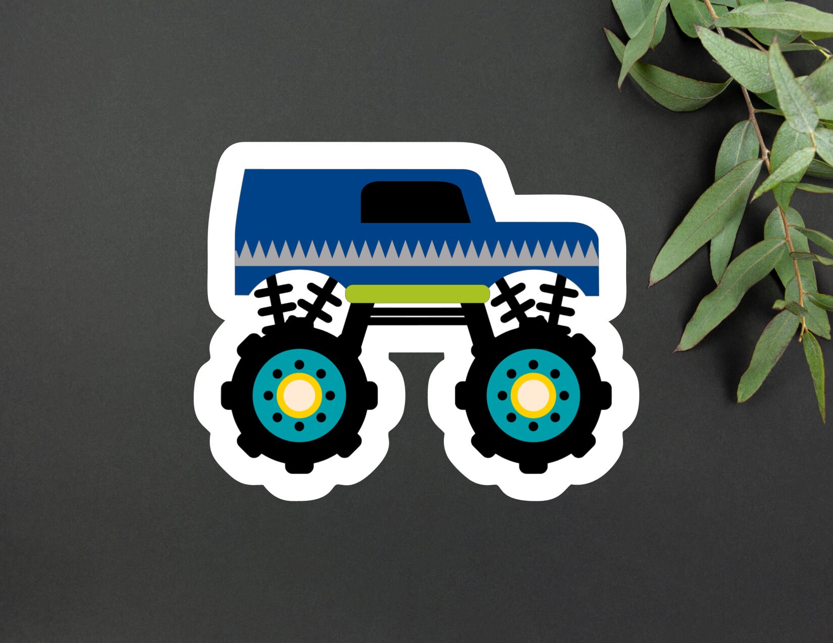 Monster Truck Boys Vinyl Sticker Set Truck Party Sticker Set - Etsy
