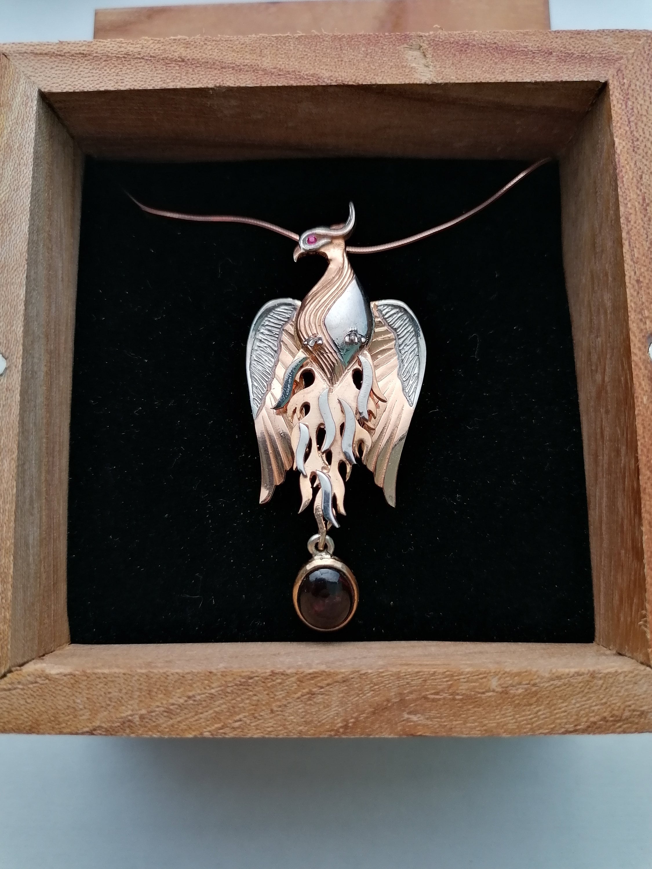 Handmade Phoenix Charm Gift for Her Fantasy Necklace for - Etsy UK