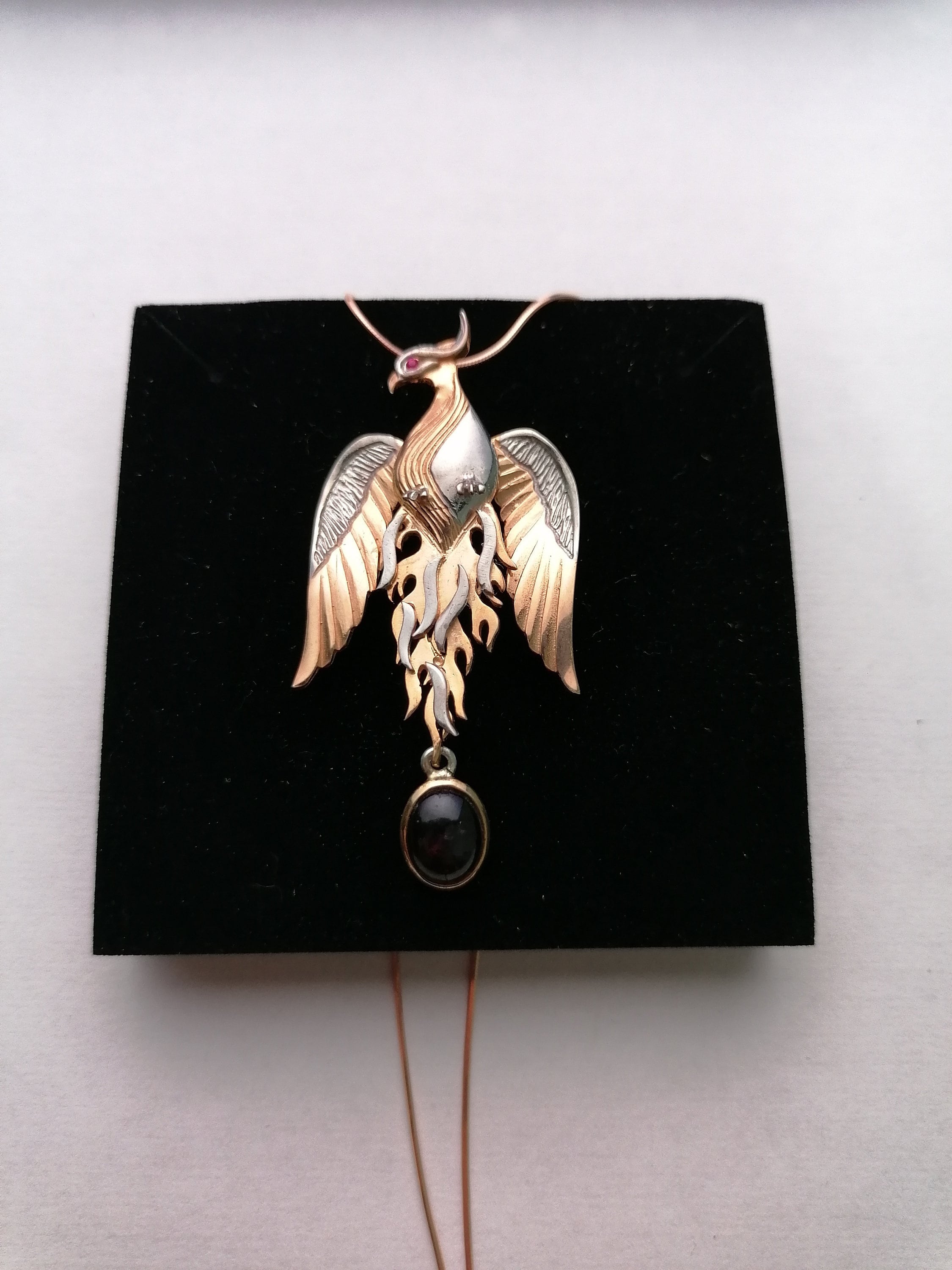 Handmade Phoenix Charm Gift for Her Fantasy Necklace for - Etsy UK