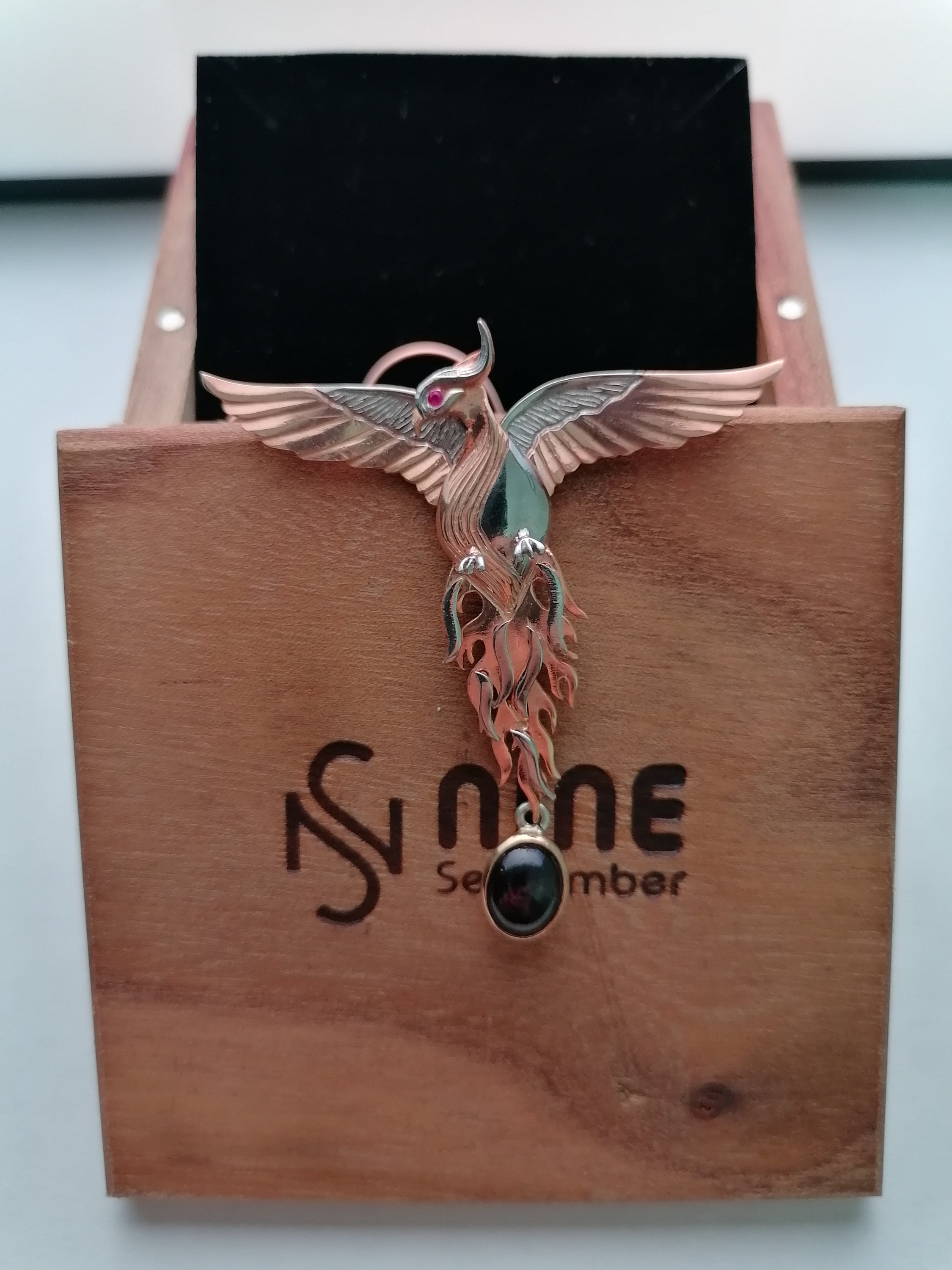 Handmade Phoenix Charm Gift for Her Fantasy Necklace for - Etsy UK