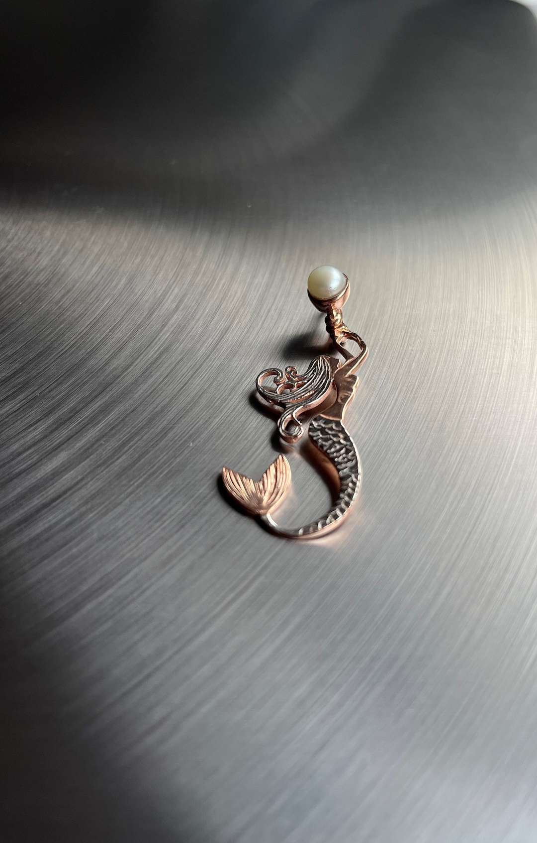Mermaid Pearl Necklace - Designer Wedding Jewelry, Handmade Silver Gift ...