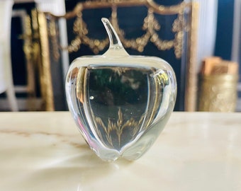 Glass Apple Paperweight,collectible Glass Apple - Etsy