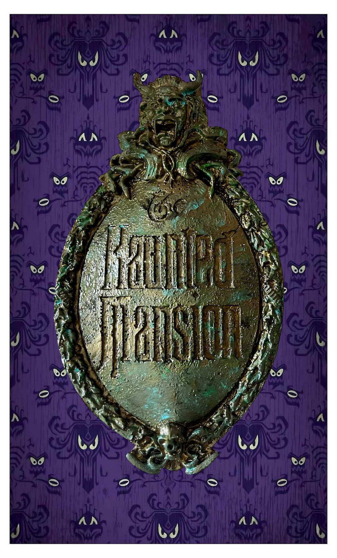 Disneyland the Haunted Mansion Gate Plaque Wall Hang Disney Memorabilia ...