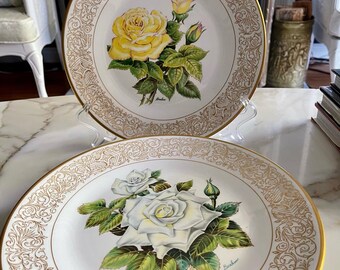 Boehm Rose Plate - Etsy