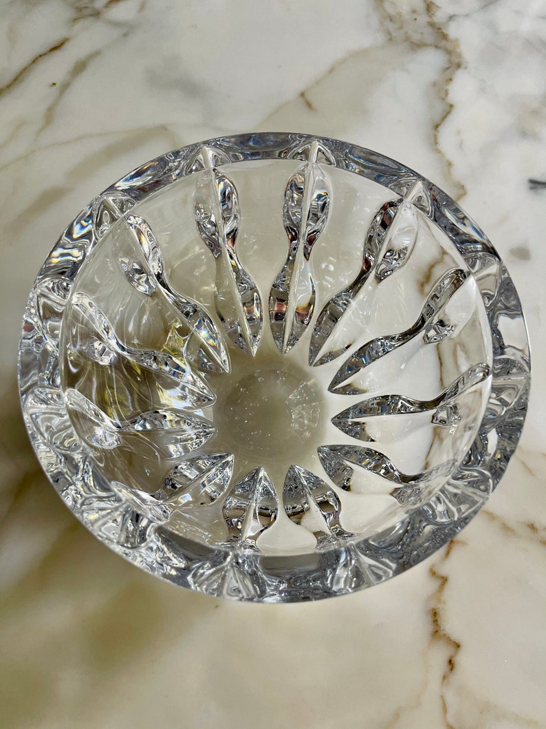 Miller Rogaska Reed & Barton Equinox Cut Crystal Serving Bowl ...