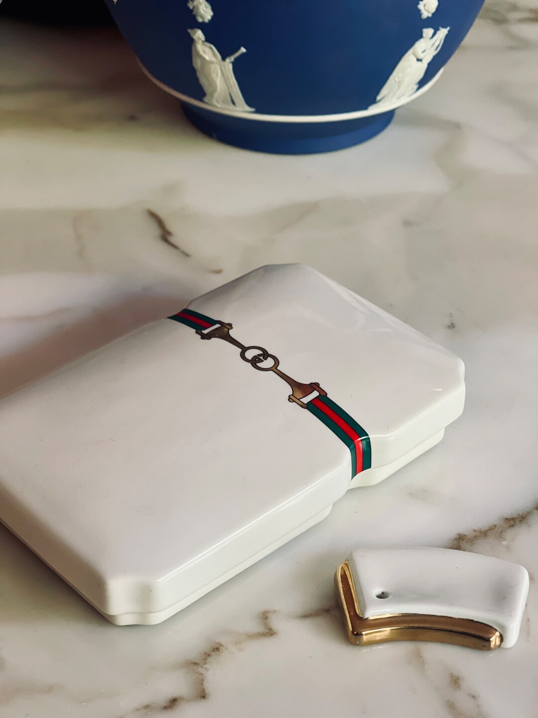 Gucci Horsebit Porcelain Incense Holder Trinket Box - Etsy