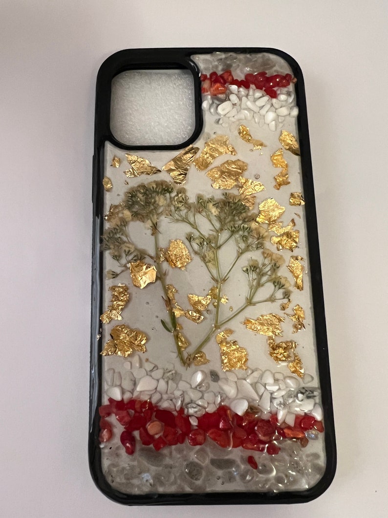 Resin Phone Case Healing Stone iPhone 12 Pro Phone Case With - Etsy