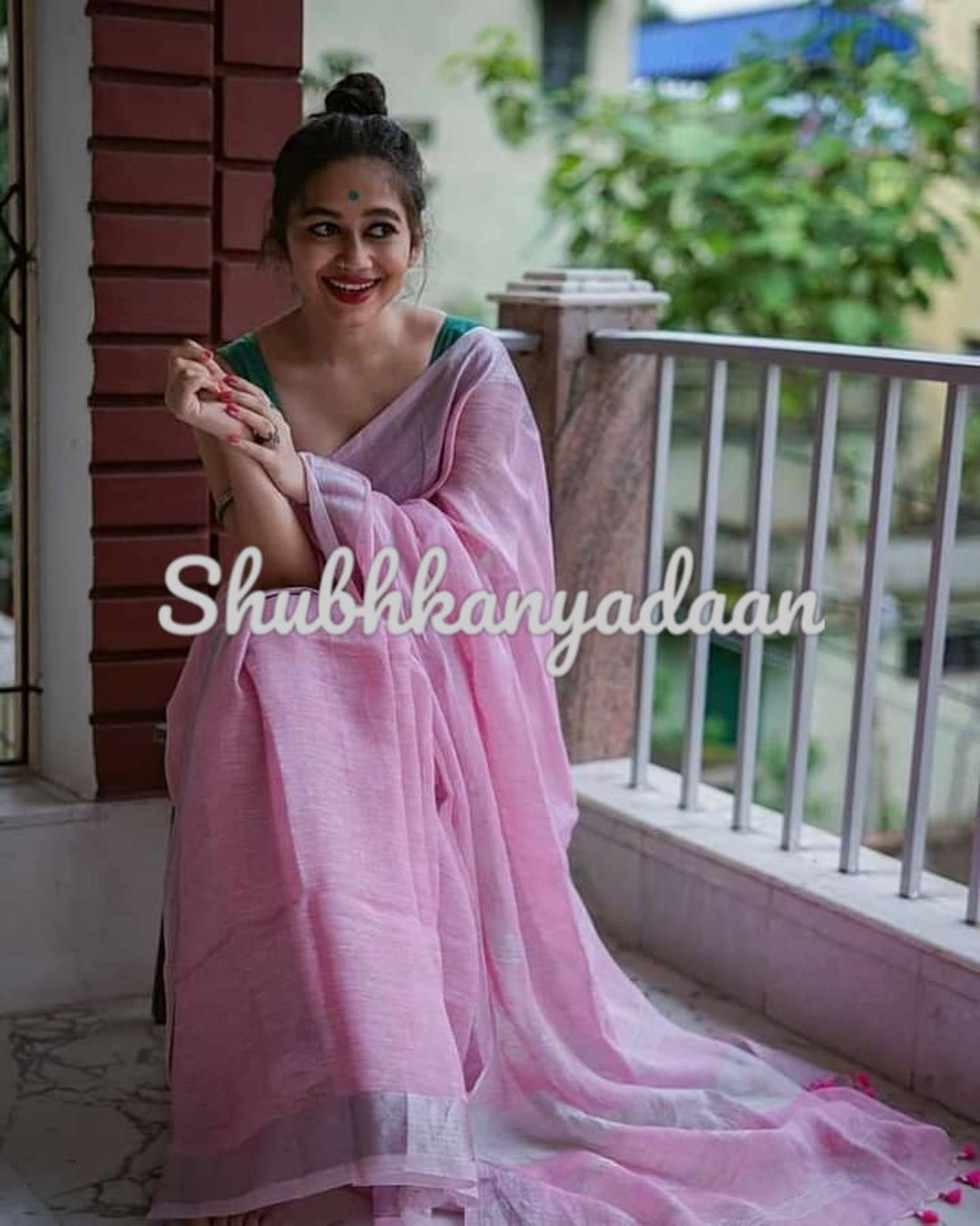 Bangoli Saree Durga Puja Special 100% Pure Linen Handloom - Etsy