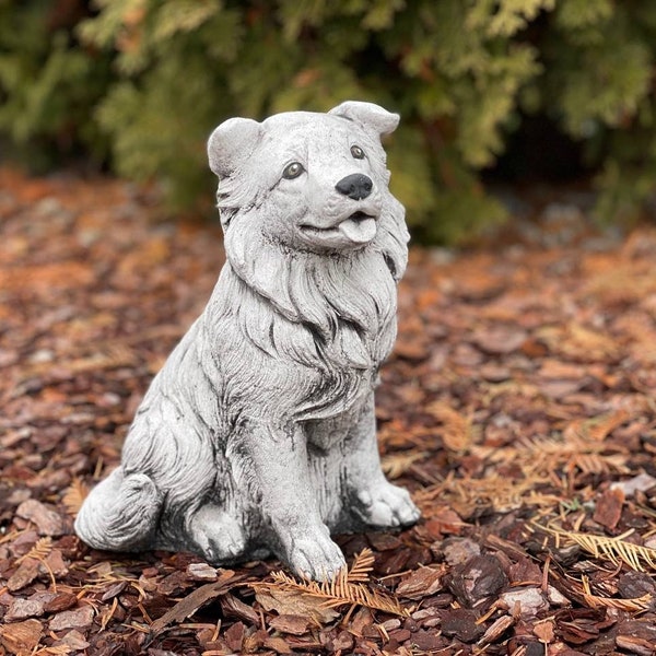 Border Collie Statue - Etsy