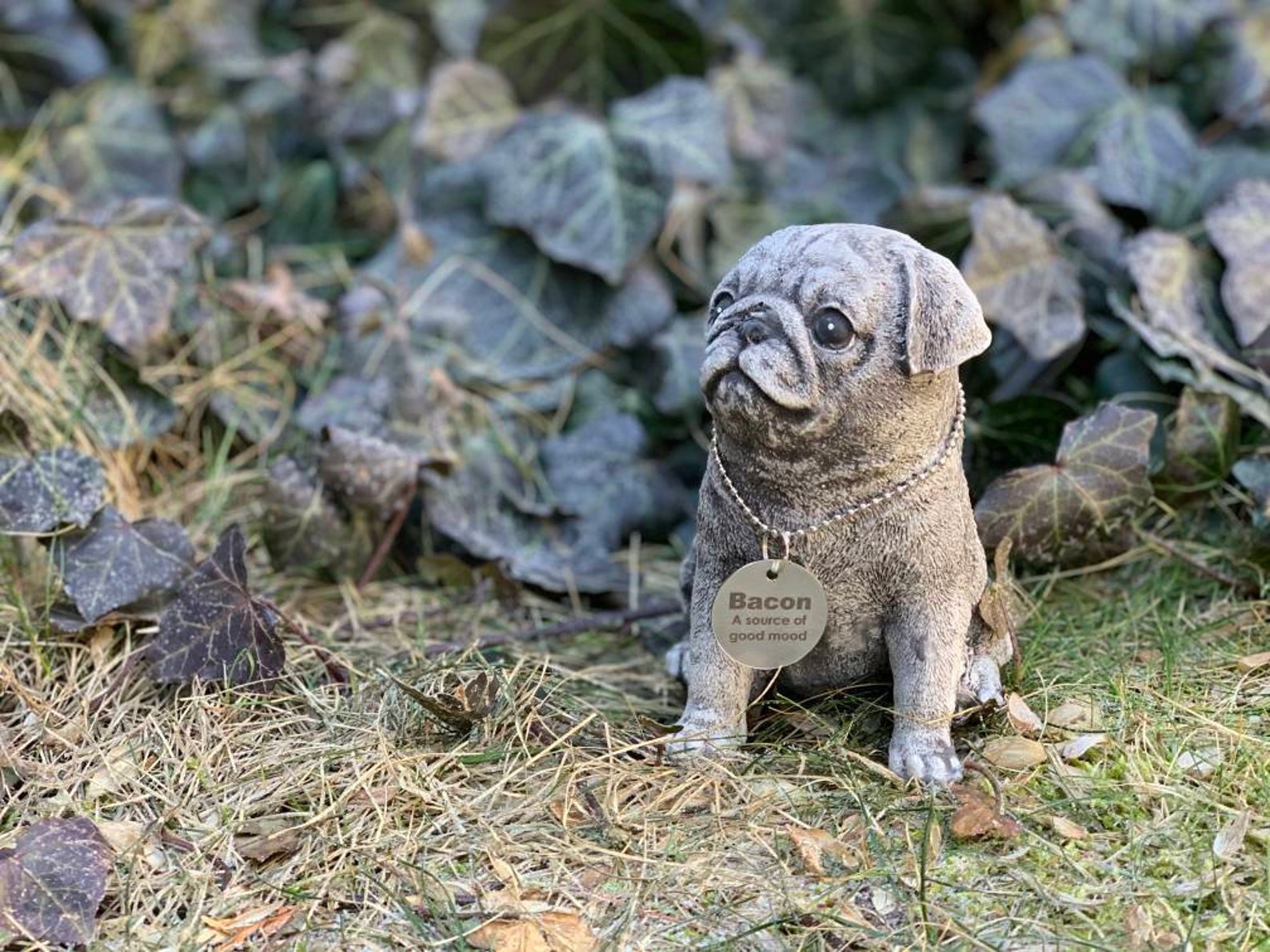 Pug Puppy Statue Statue of Pug Personalized Engraving Puppy | Etsy