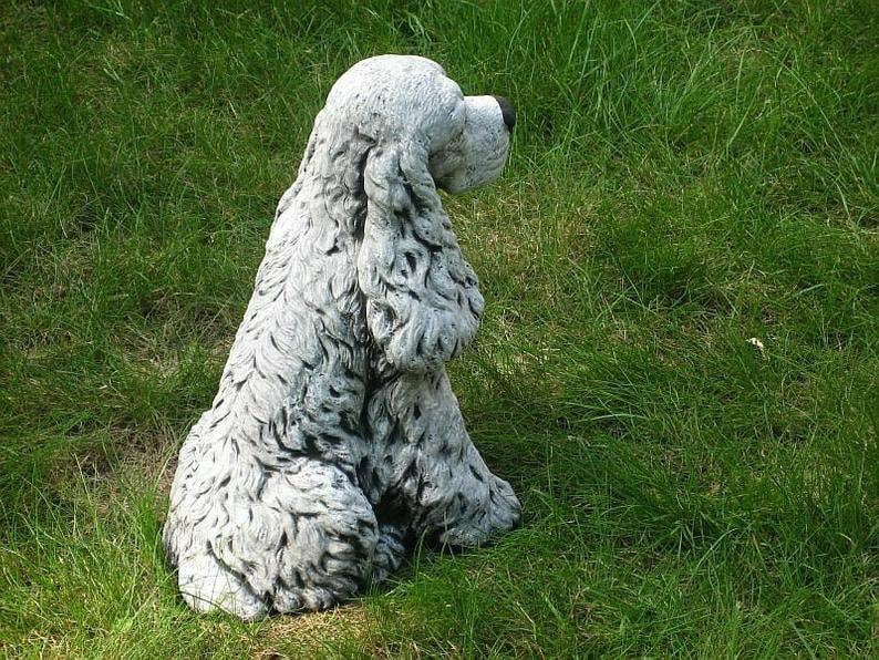 Cocker Spaniel Statue Garden Statue Memorial Dog Statue | Etsy