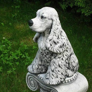 Cocker Spaniel Statue Garden Statue Memorial Dog Statue - Etsy