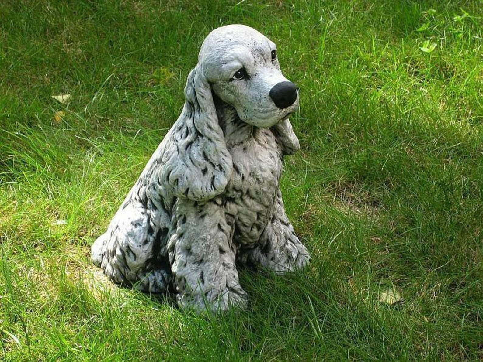 Cocker Spaniel Statue Garden Statue Memorial Dog Statue - Etsy