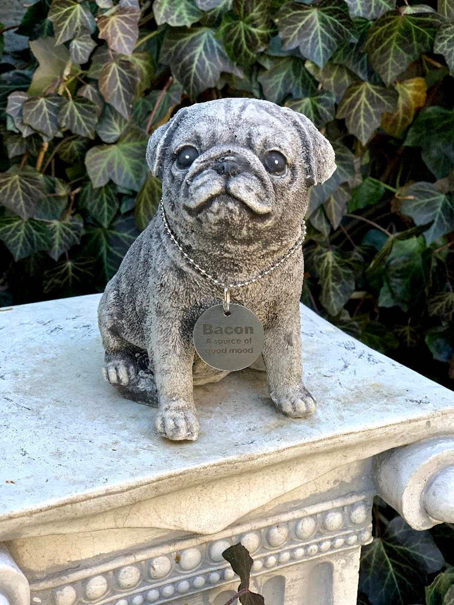 Pug puppy statue statue of Pug personalized engraving puppy | Etsy