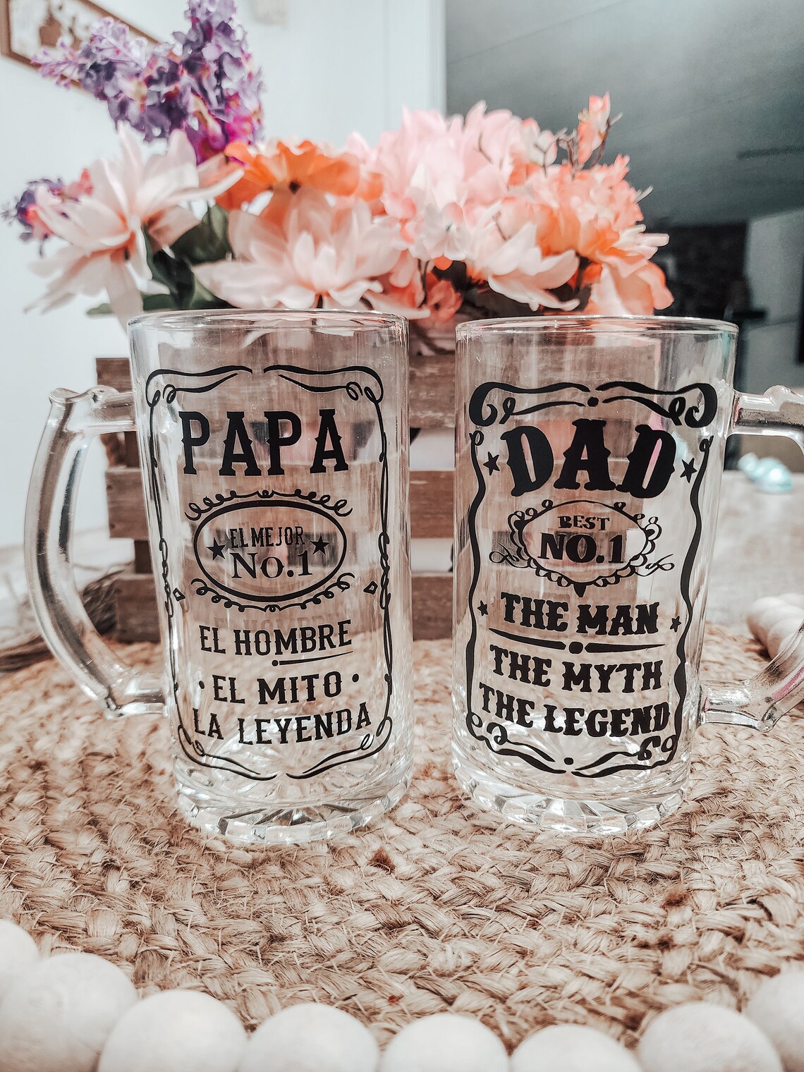 Beer Mug | El Papa Mas Chingon | El Mas Chingon | Personalized Beer Mug ...