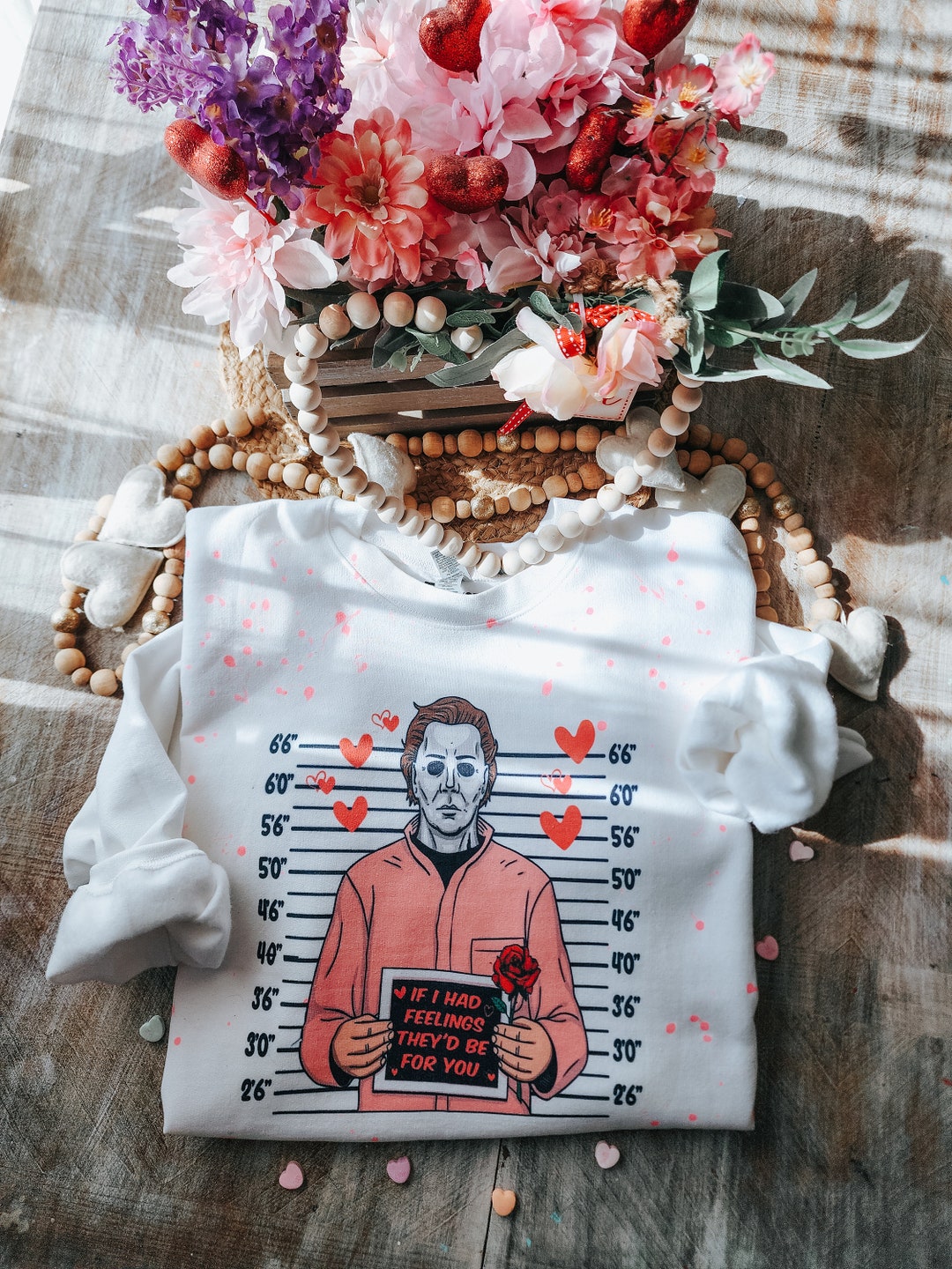 Horror Crewneck | Creepy Cute Horror Crewneck | Horror Sweater | Love ...