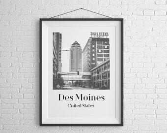 Des Moines Poster - Etsy