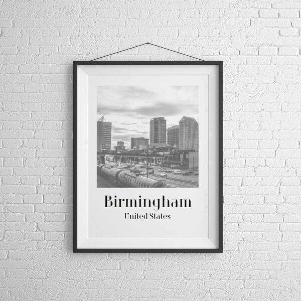 Birmingham Poster - Etsy