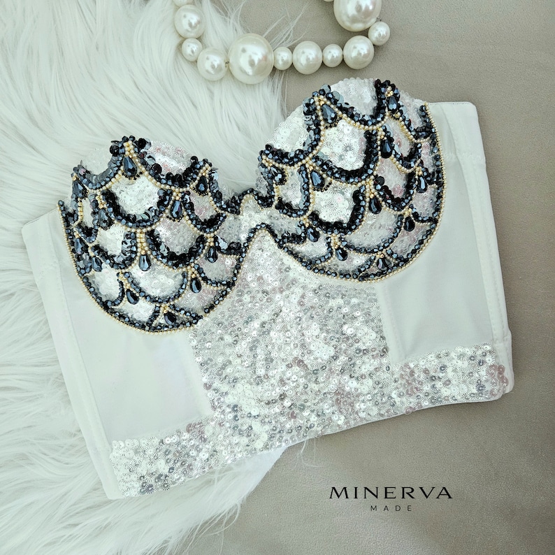 White Handmade Push-up Corset, Unique Piece, Limited Edition - Etsy