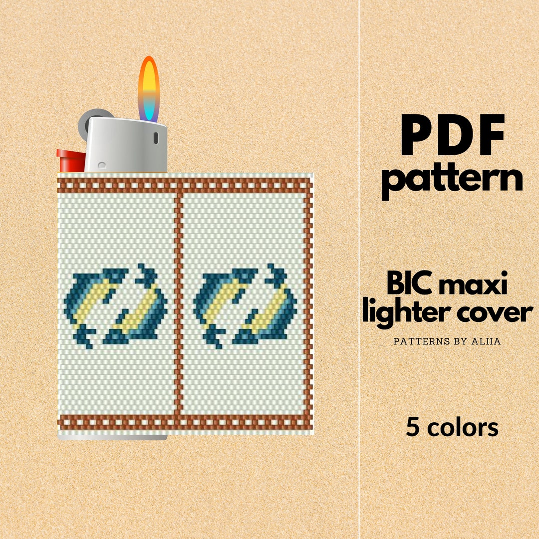 Pisces Pattern, Diy Lighter Cover Pattern, Bic Lighter Cover, Peyote ...