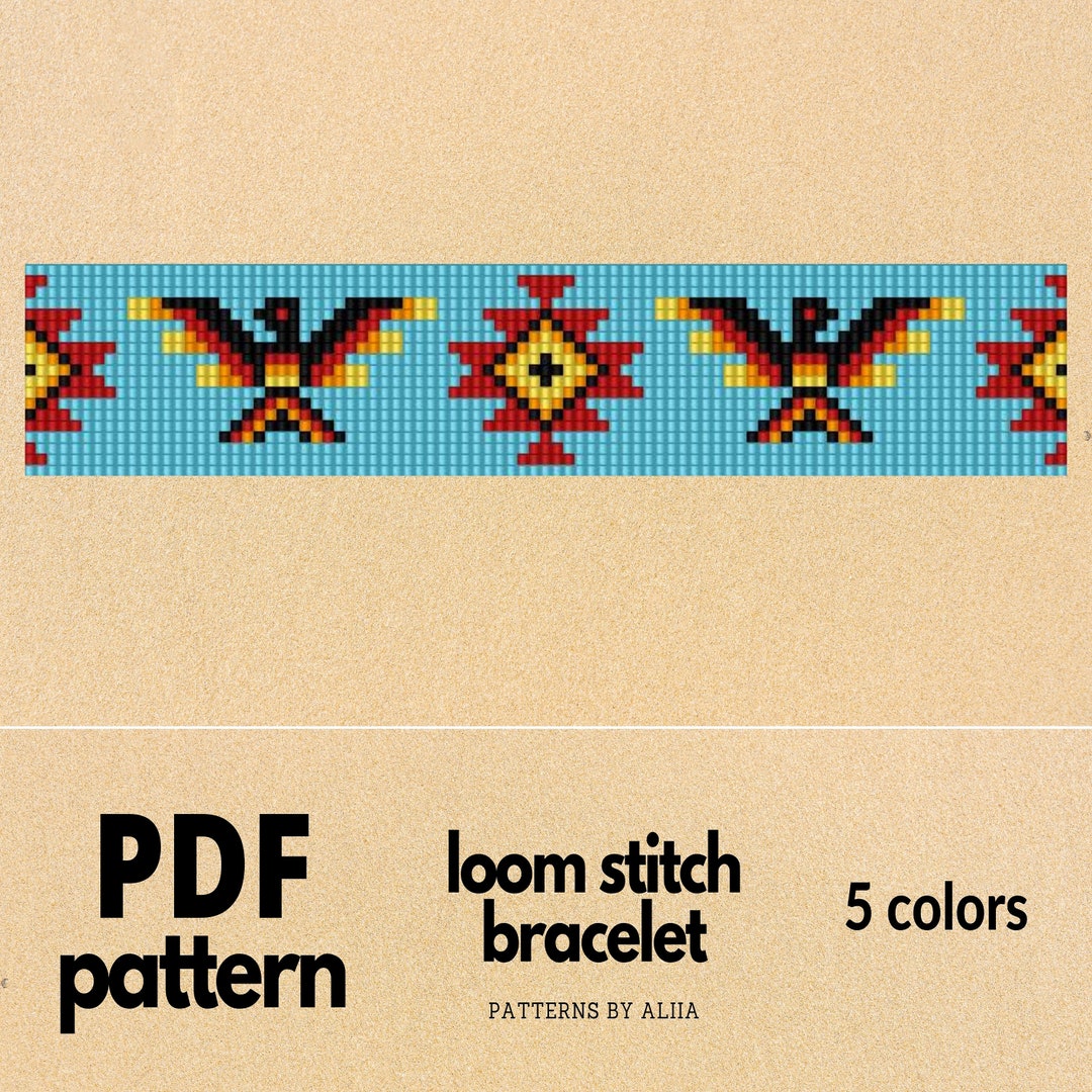 Thunderbird Pattern, Native Bead Loom, Native Beadwork, Miyuki Pattern ...