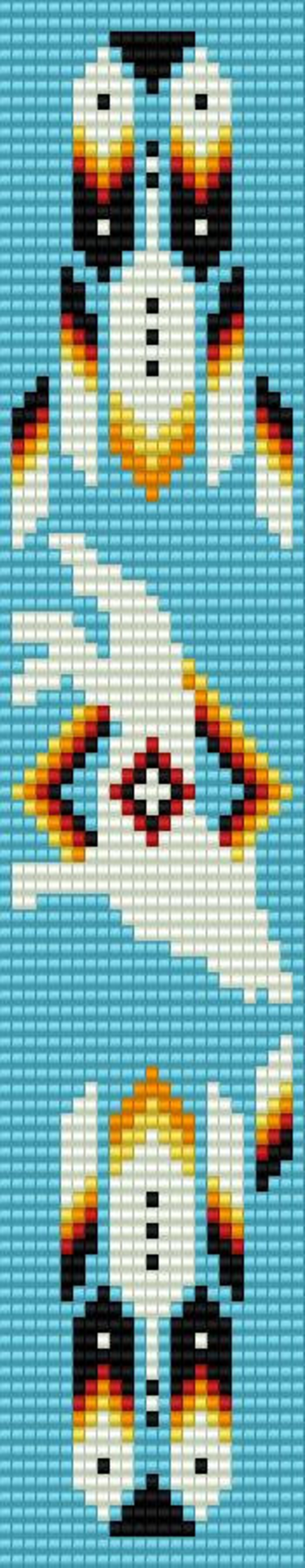 Totem Native Bead Patterns Turquoise Indian Patterns Seed - Etsy