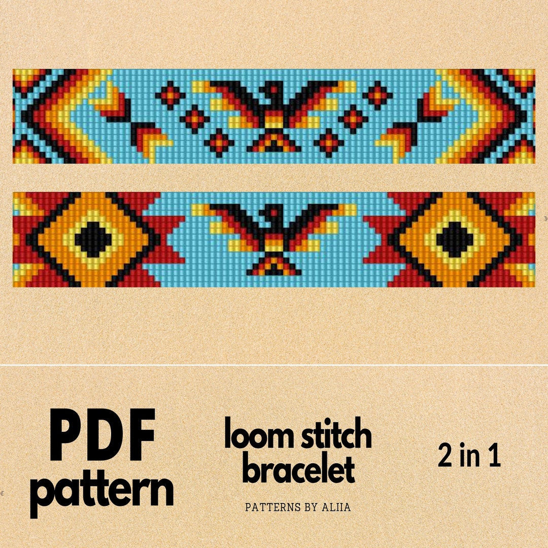 Thunderbird Pattern, Native Bead Loom, Native Beadwork, Miyuki Pattern ...