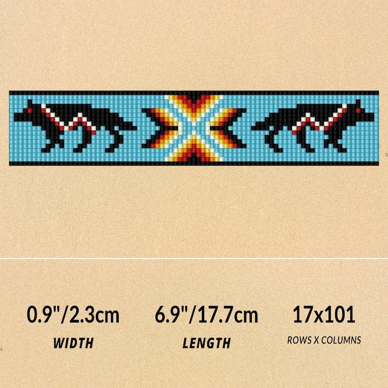 Wolf Totem Pattern, Native Bead Loom, Native Beadwork, Miyuki Pattern ...
