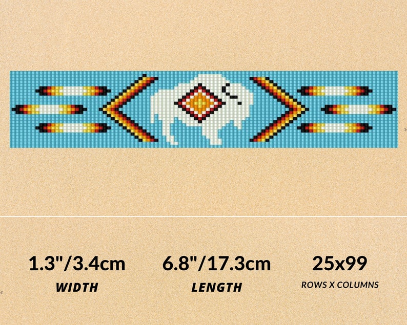 Totem Native Bead Patterns Turquoise Indian Patterns Seed - Etsy