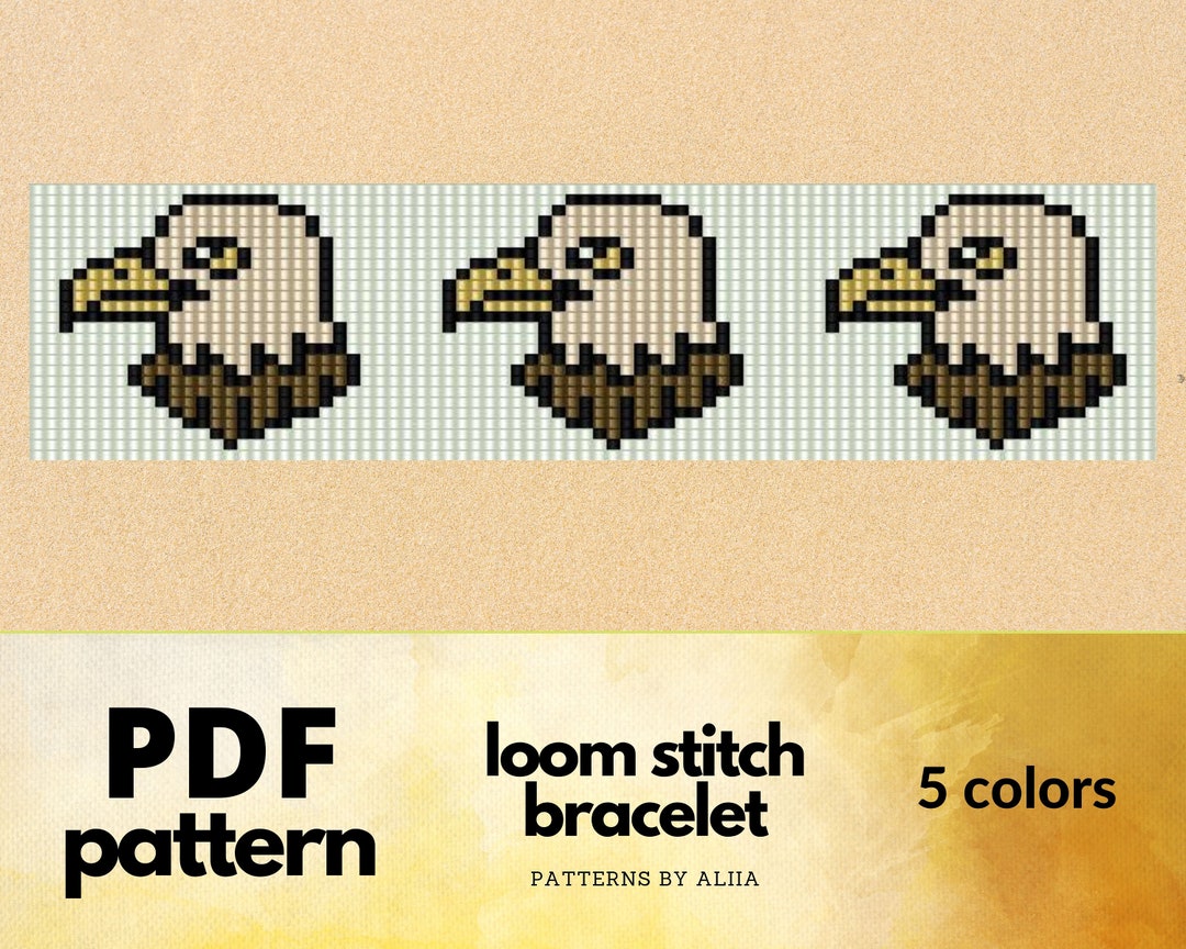 Eagle Bead Pattern, Bead Loom Patterns, Size 11 Seed Beads Miyuki ...