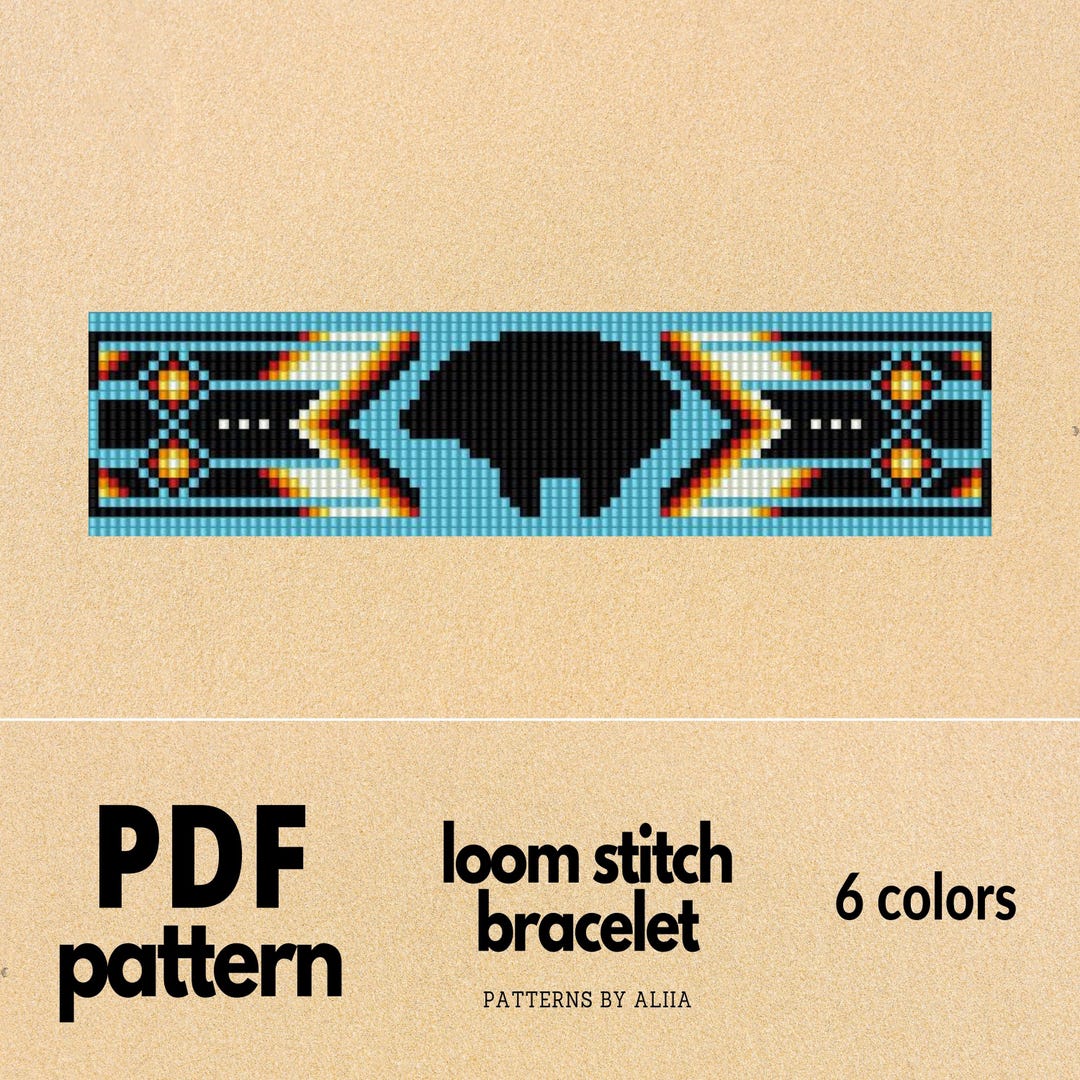 Bear Totem Native Bead Patterns, Turquoise Indian Patterns, Native ...