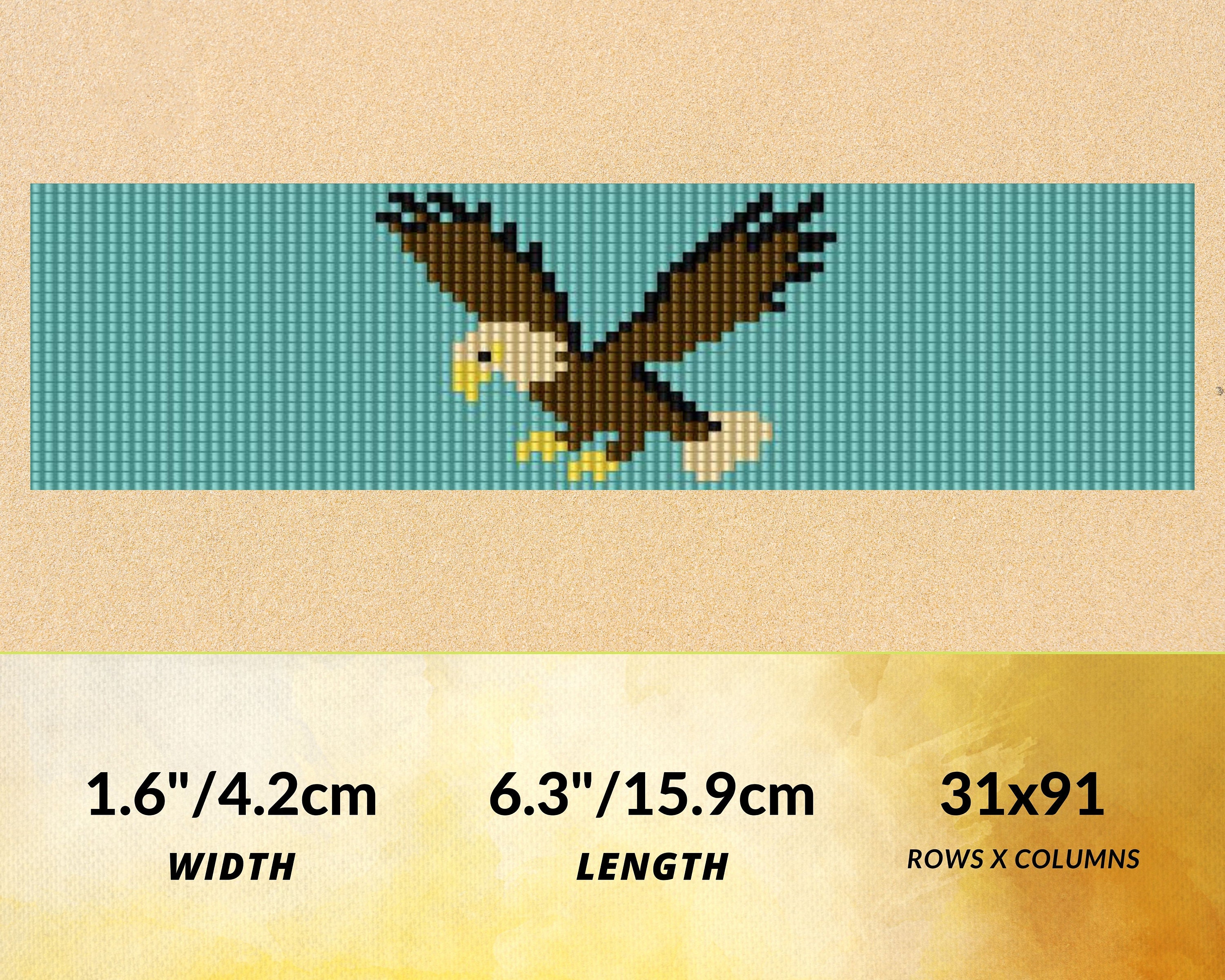 Eagle Bead Pattern Bead Loom Patterns Size 11 Seed Beads - Etsy