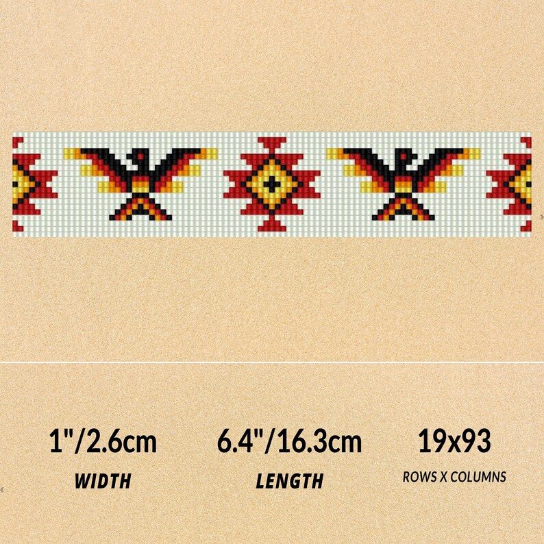 Thunderbird Pattern, Native Bead Loom, Native Beadwork, Miyuki Pattern ...