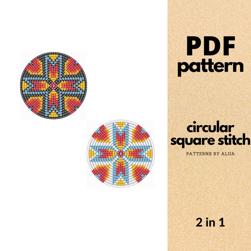 Beaded Medallion Pdf - Etsy UK