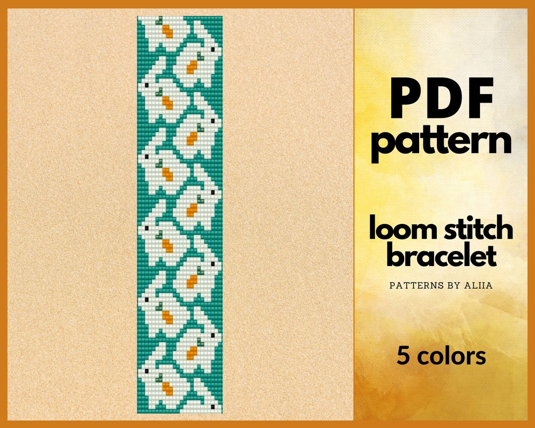Bunny, Easter Pattern, Bead Loom Pattern, Loom Bead Pattern, Easter ...