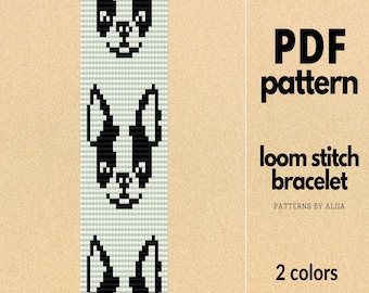 Cat Bead Pattern Miyuki Pattern Beadweaving Tutorial Size - Etsy