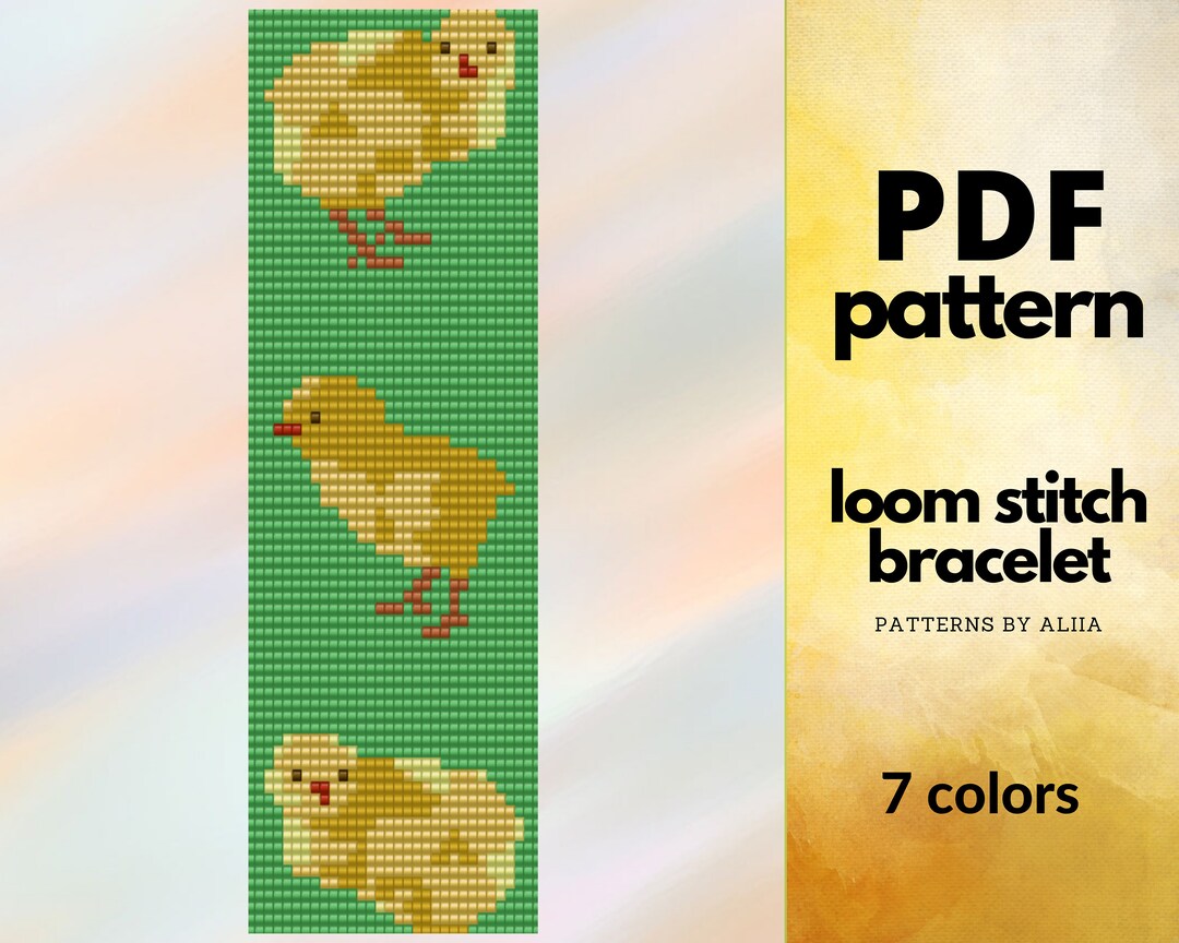 Chicken Bead Pattern, Animal Bead Pattern, Bead Loom Pattern, Miyuki ...
